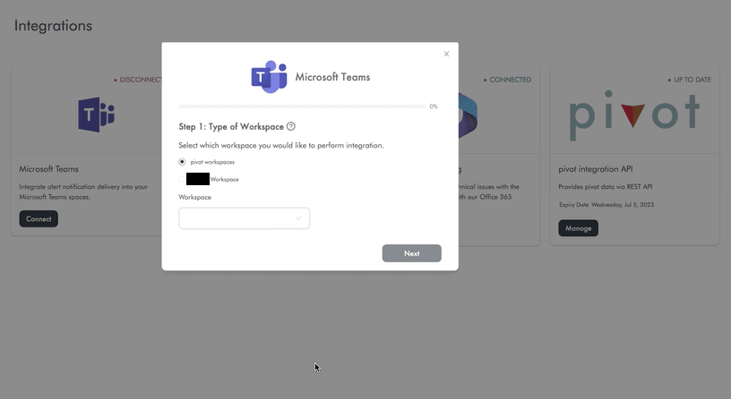 pivot | MS Teams Integration