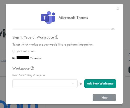 pivot | MS Teams Integration